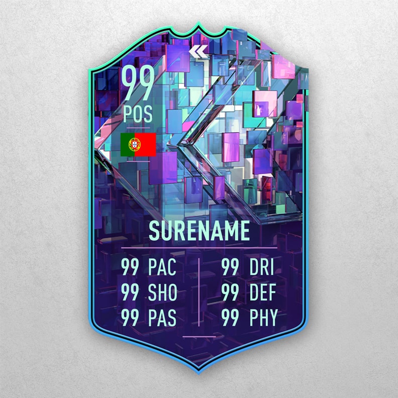 Personalised FC24 Flashback Football Card – Kids Merch