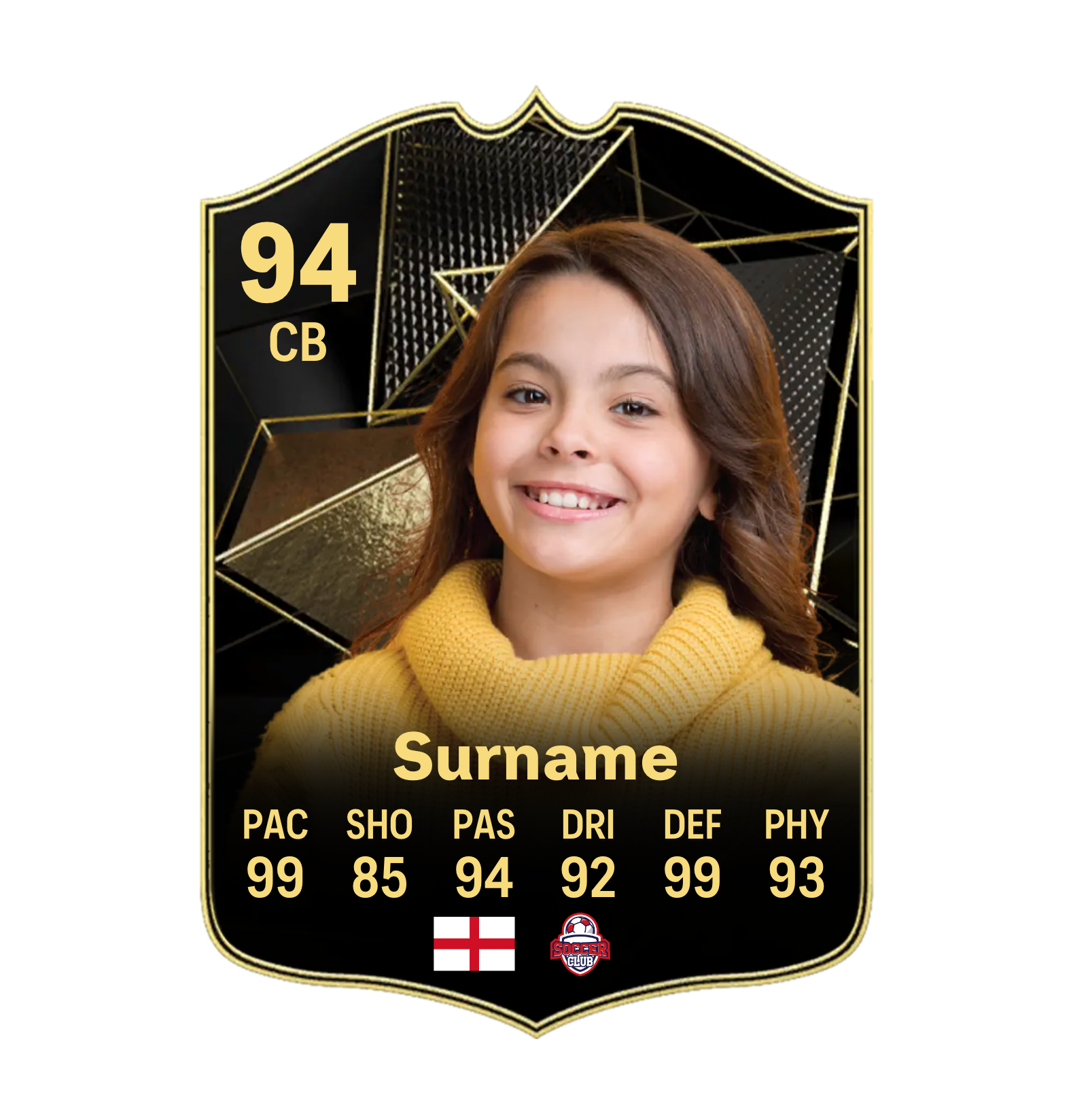 Personalised FC25 Team Of The Week Football Card – Kids Merch