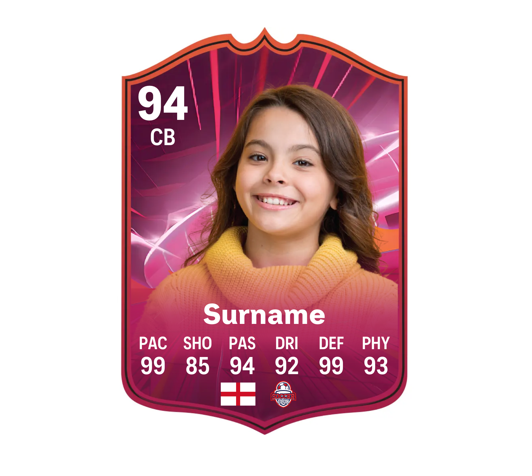 Personalised FC25 Prime Heroes Football Card – Kids Merch