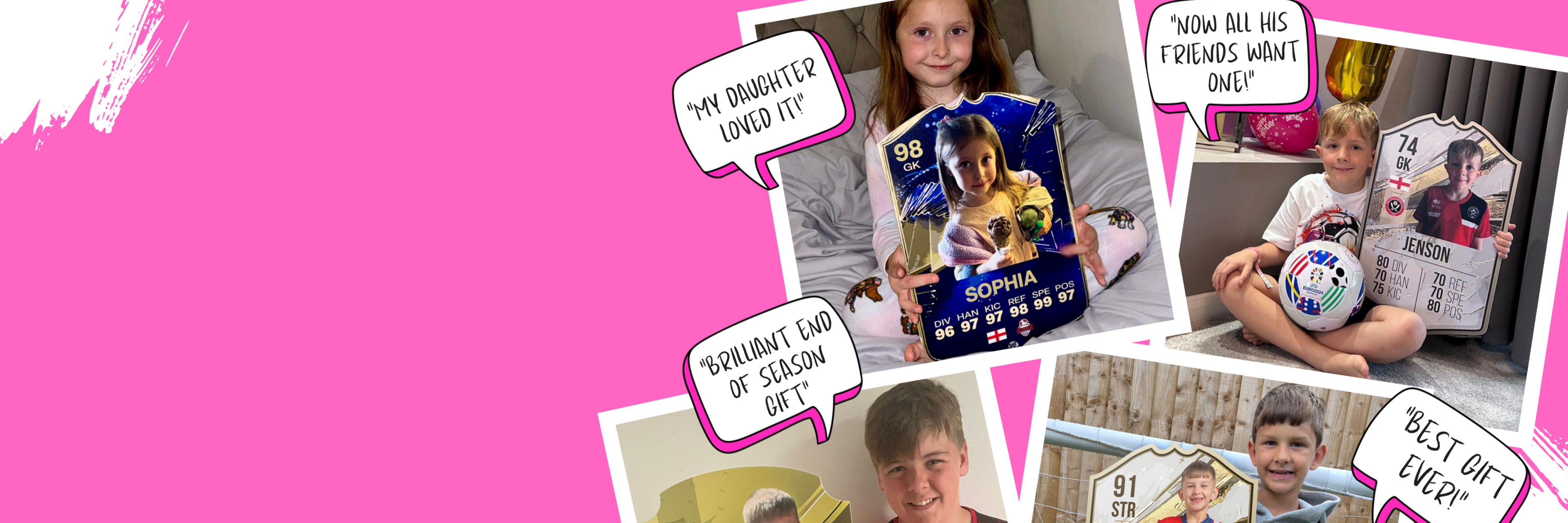 Personalised Football Cards, manufactured in our own Lincoln Factory ...