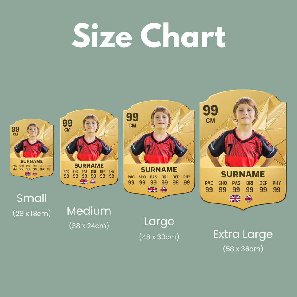 Personalised FC25 GOLD Football Card – Kids Merch
